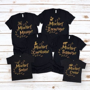 Mischief Manager Customizable HP Shirts, Wizard School Squad Shirts ...