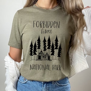 Forbidden Forest National Park HP Shirt | Wizard School T-shirt ...