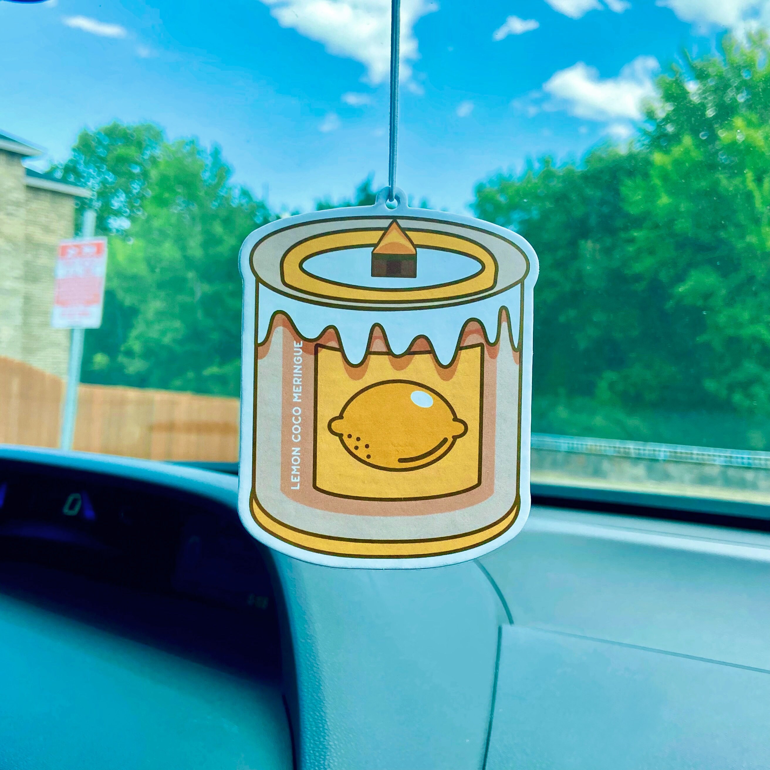 Car Freshener | Lemon Coco Meringue | Lemon & Coconut Pie Scent | Car ...