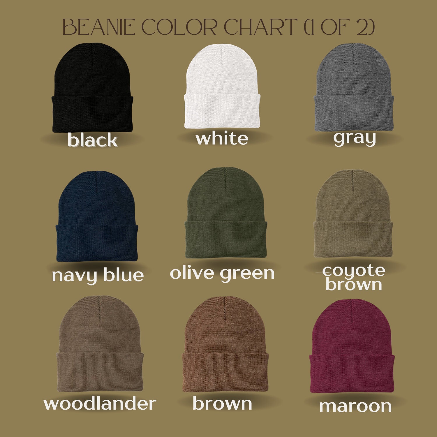 Personalized Embroidered Beanie Custom Beanie With Name - Etsy