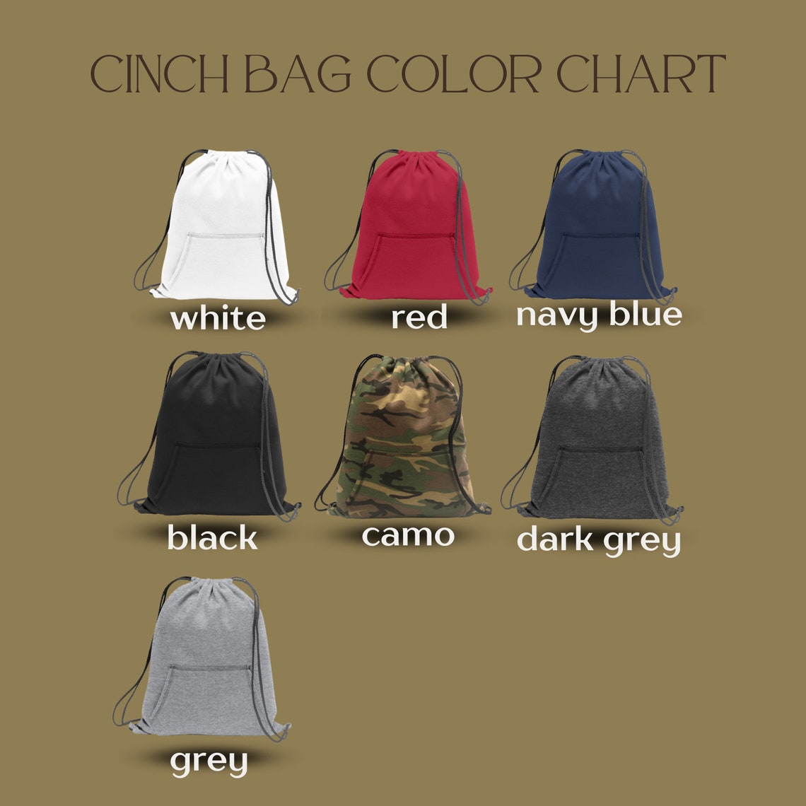 Personalized Embroidered Bag Cinch Backpack Personalized - Etsy