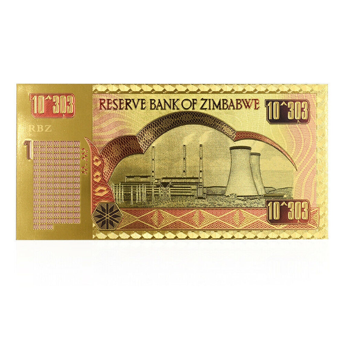 One Centillion Dollar 24 K vergoldete Banknote Zimbabwe | Etsy