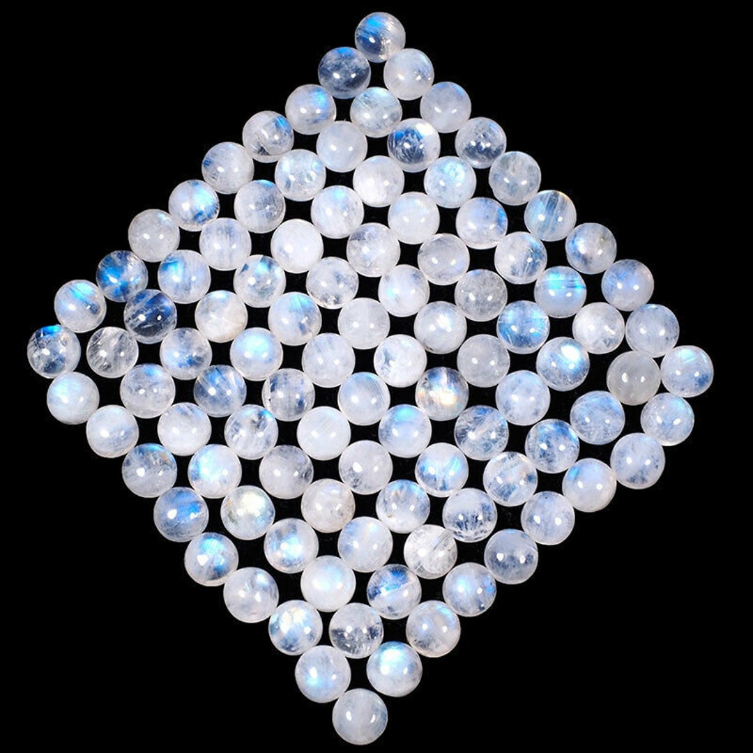 Round Moonstone, White Moonstone, From Sri Lanka 6 to 8 Mm - Etsy