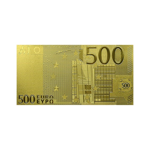 500 Euro Banknote Europe Gold Plated Nice Souvenir Etsy Norway