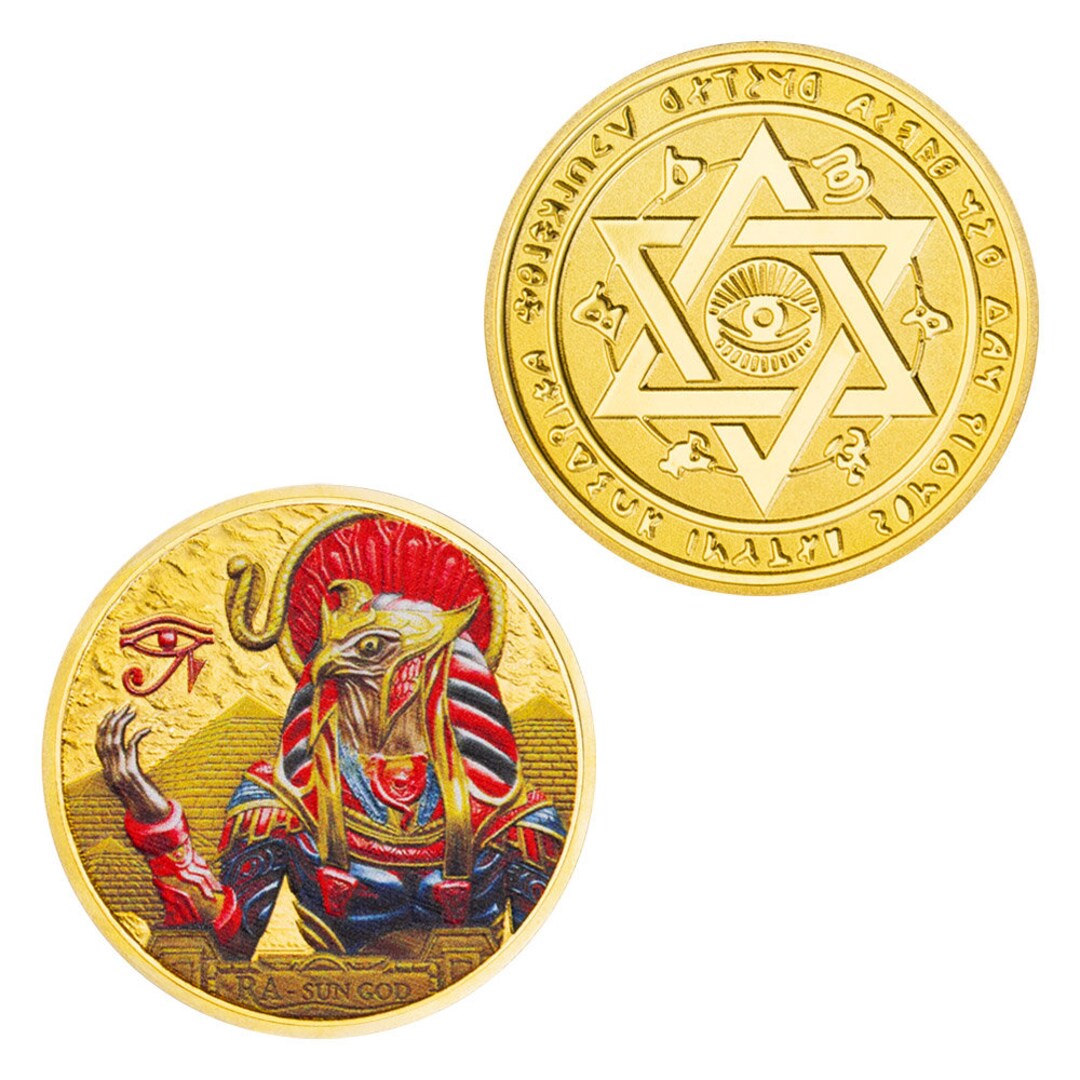 Egyptian Mythology Medal the Eye of Horus RA Sun God - Etsy