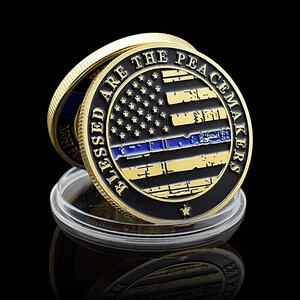Blessed Are the Peacemakers Saint Michael Gold Plated Medal - Etsy