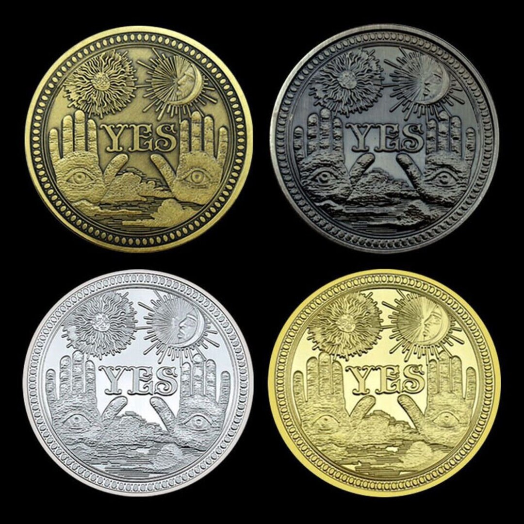 Pack of 4 Yes or No Skull Medal Beautiful Souvenir - Etsy