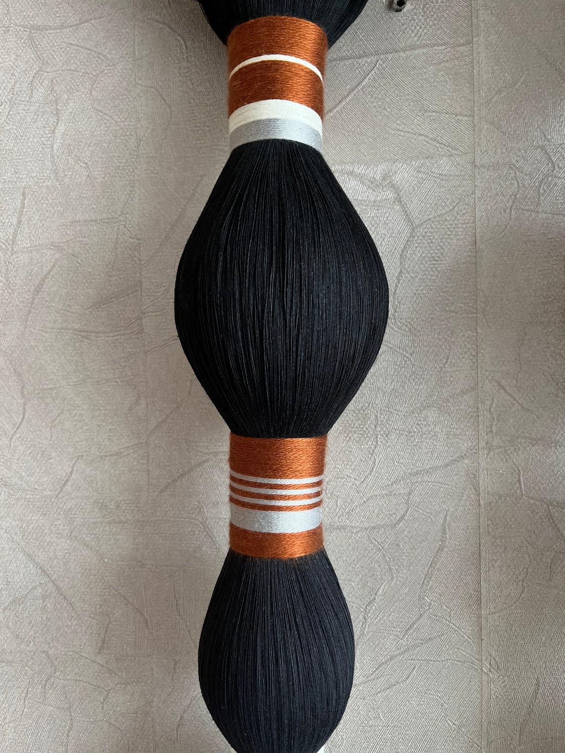 Macrame Fiber Wall Hanging Fabric Textile Art Artisan Mexican Rope Art ...