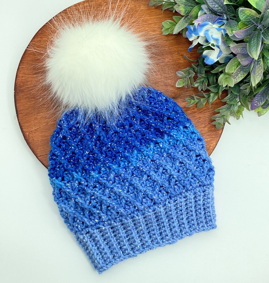 Crochet Pattern Sparkle Diamond Hat Crochet Beanie Tutorial Slouchy Hat Pattern Crochet Toque ...