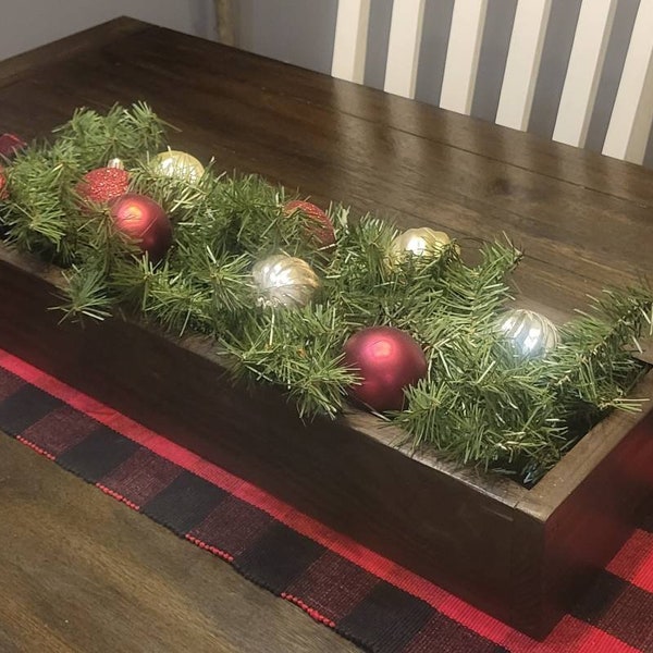 Wooden Centerpiece Box - Etsy