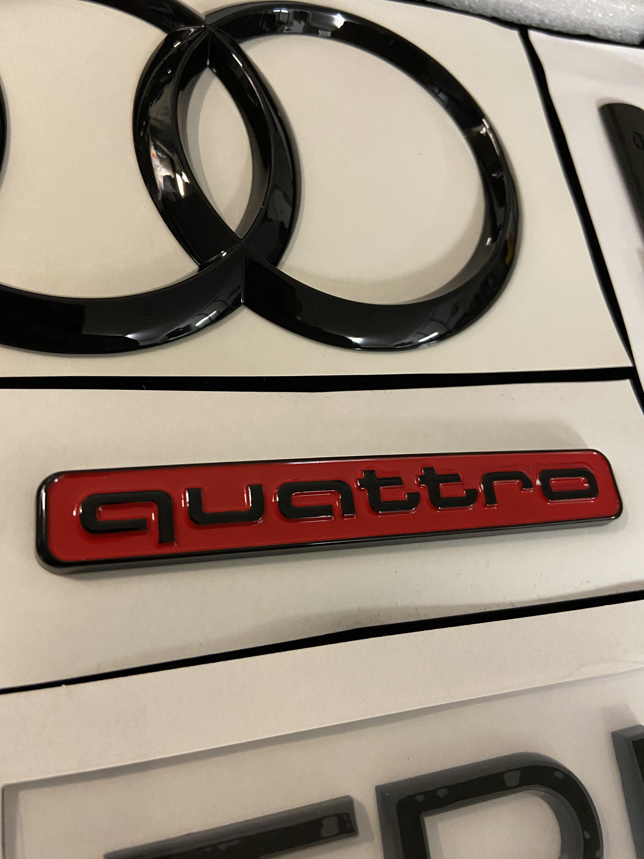 Q7 Gloss Black Full Badges Set for Audi Q7 4M 2016-2021 - Etsy