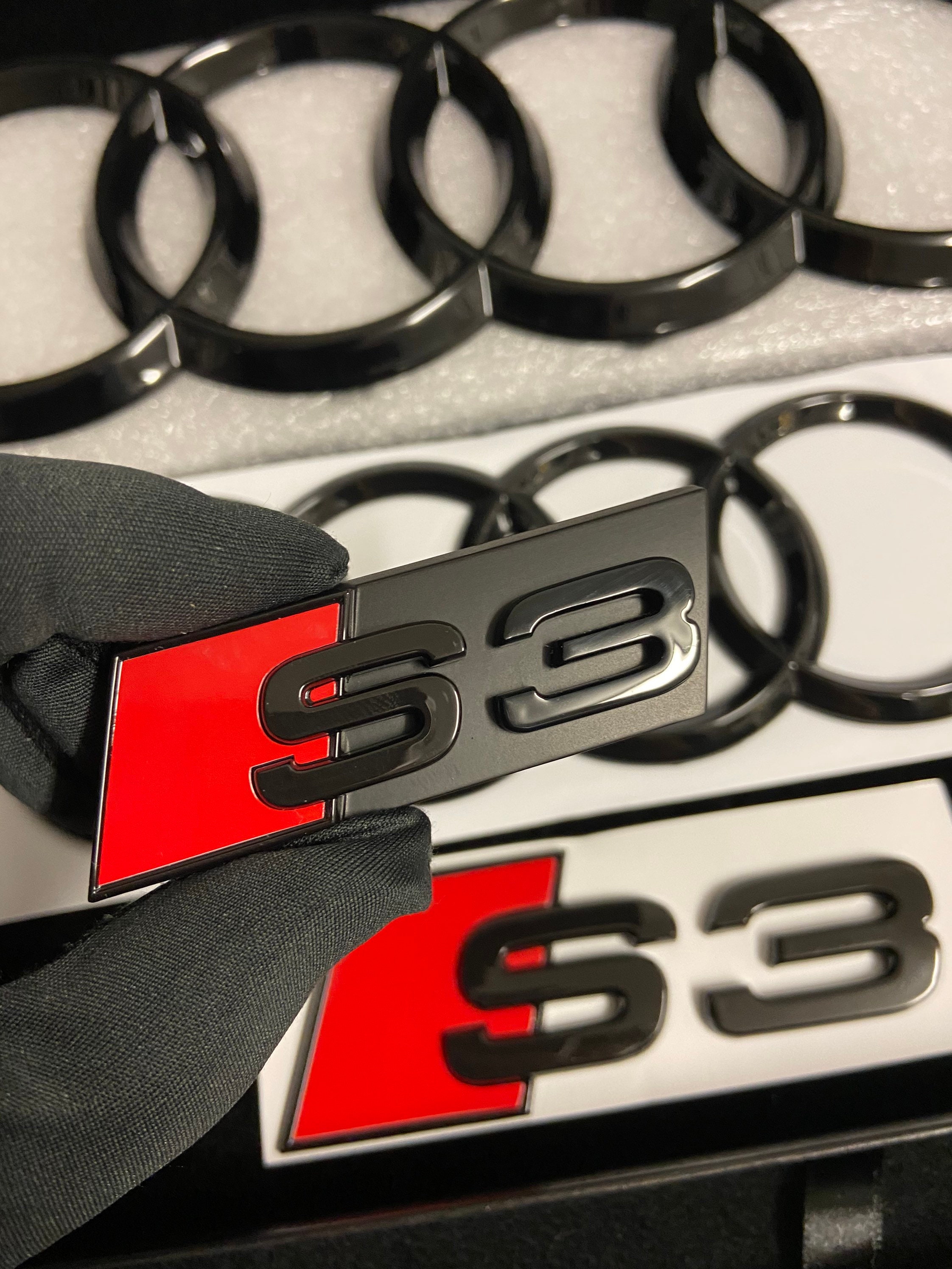 S3 Gloss Black Full Badges Emblems Package for Audi S3 8V | Etsy