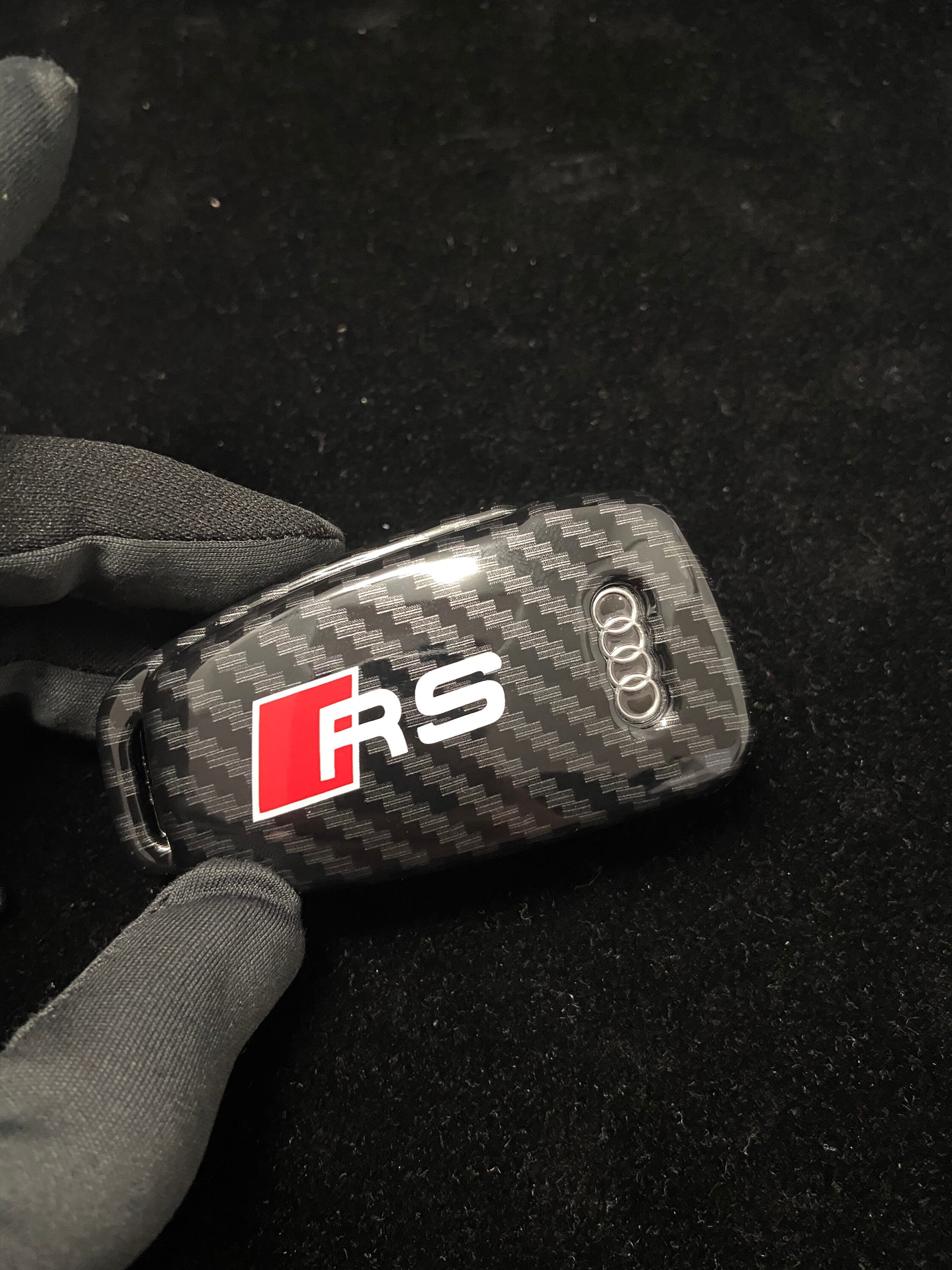 RS Logo Carbon Fiber Style Key Cover for Audi A3 S3 RS3 RSQ3 | Etsy