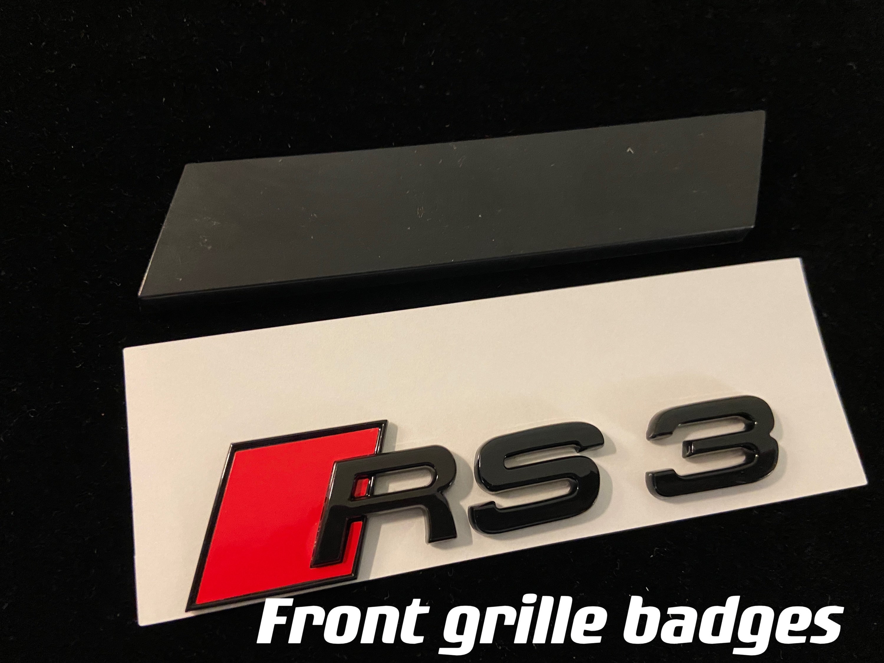 RS3 Gloss Black Full Badges Set Package for Audi RS3 8V - Etsy