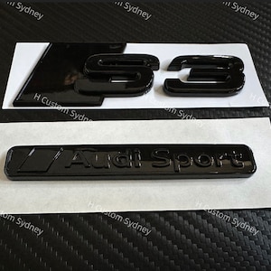 S3 All Black Badges Package for Audi S3 8V GY Full Blacked Out ...