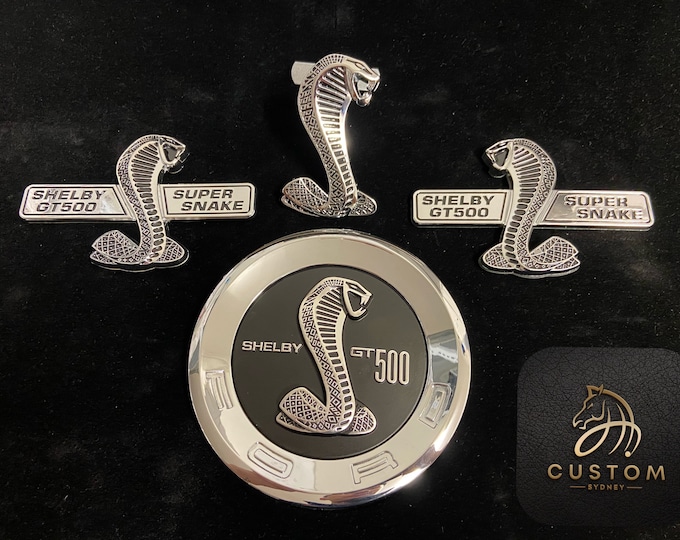 Mustang Shelby GT500 Badges Emblem Set Package Personalised - Etsy