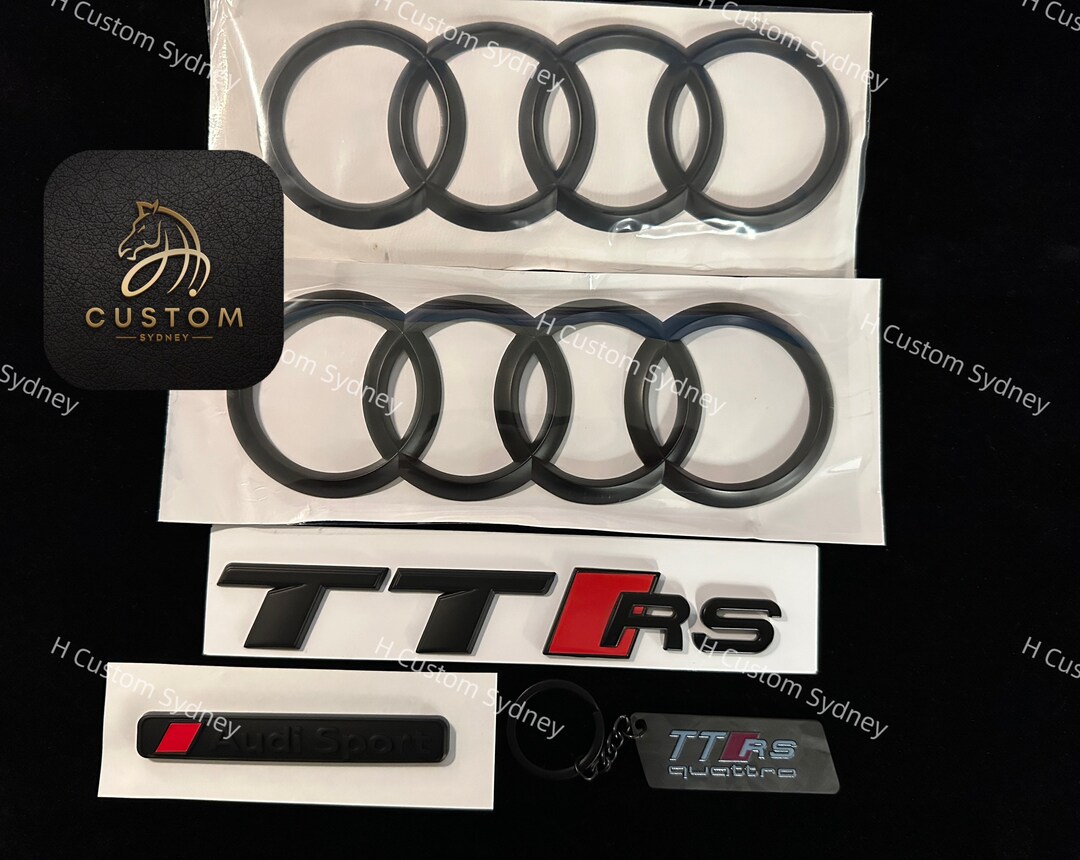 Matte Black TTRS Badges Package for Audi TTRS FV Model MK3 - Etsy
