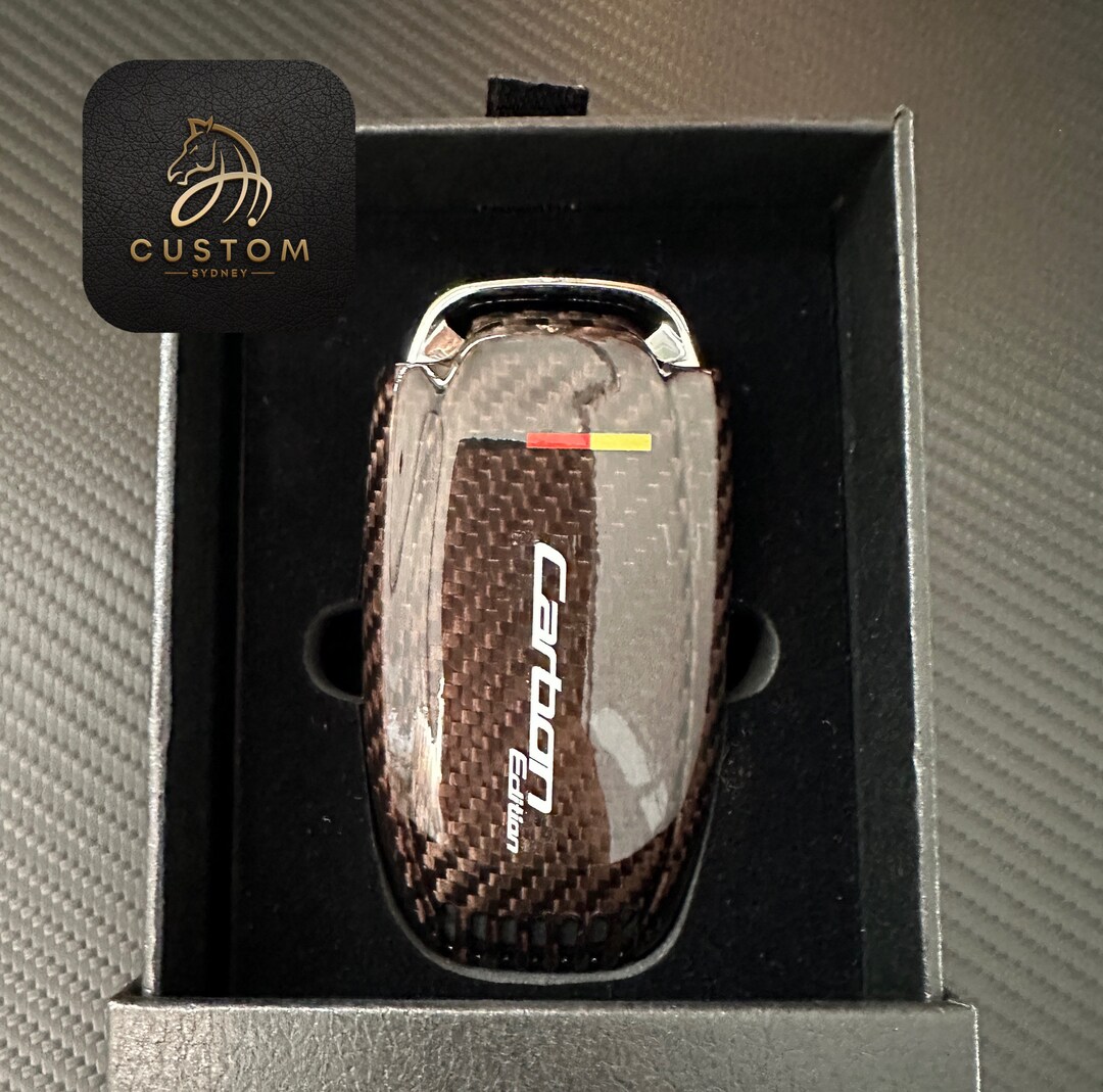Genuine Carbon Fiber Key Fob Cover Case for Audi RS4 RS5 RS6 RS7 S4 S5 ...