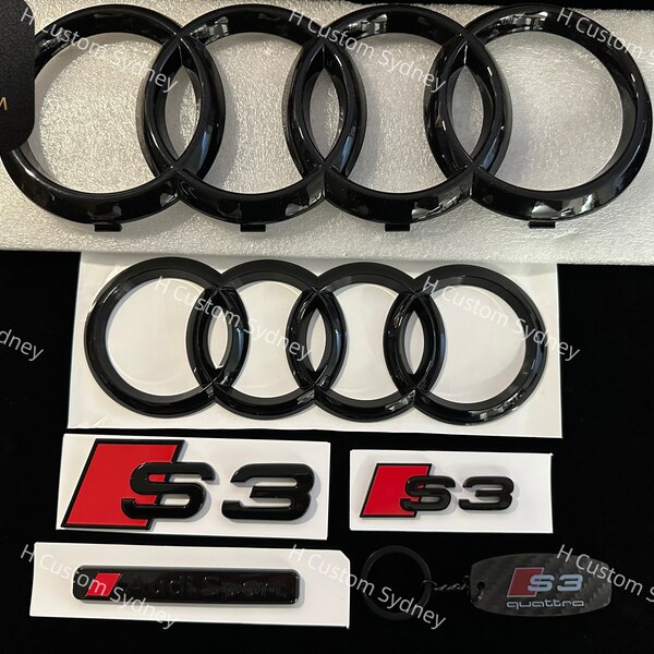 Audi S3 Black Badges - Etsy