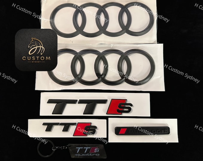 Tts Logo Sticker Emblem Rear Gloss Black. - Etsy