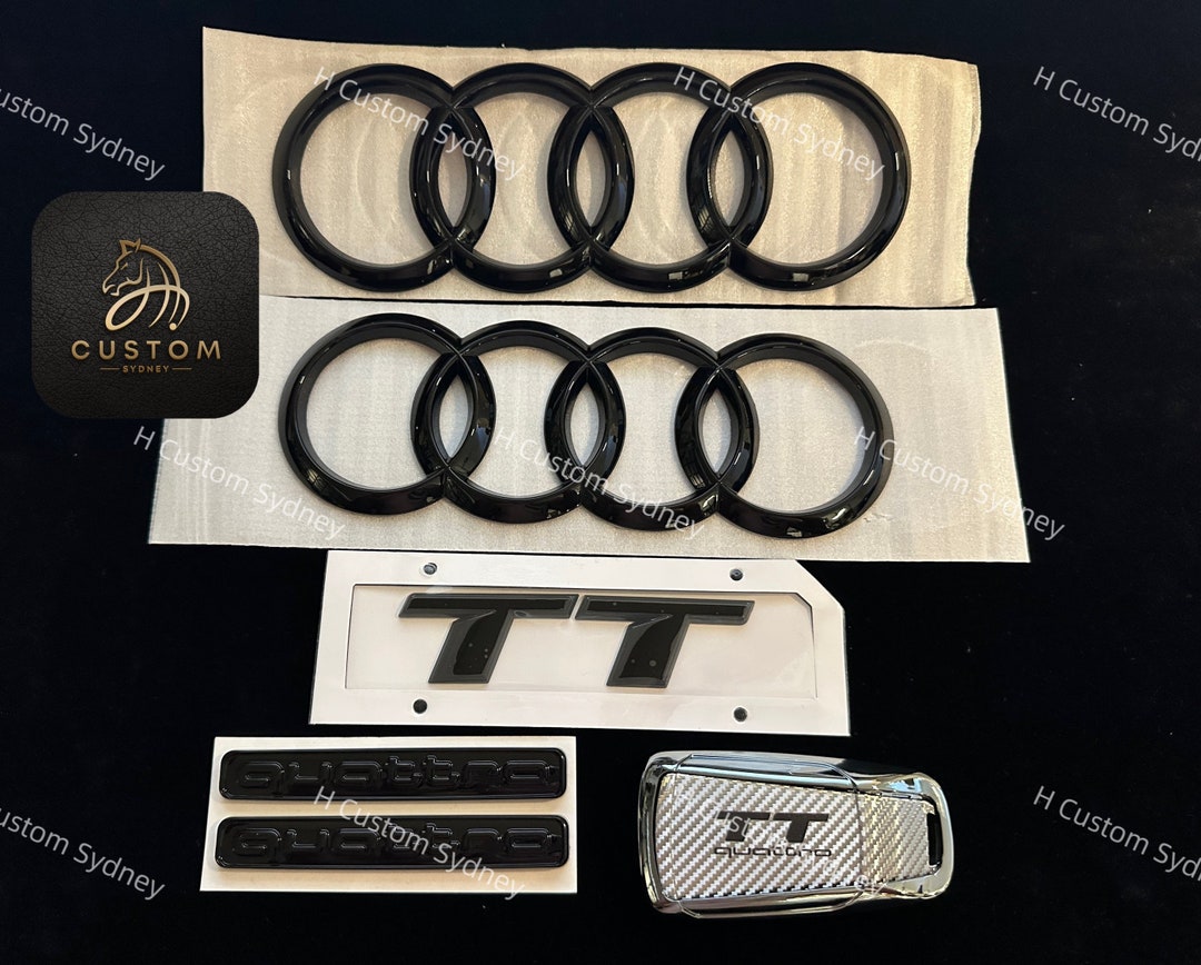 TT Gloss Black Badges Package for Audi TT FV MK3 2015-2023 Model ...