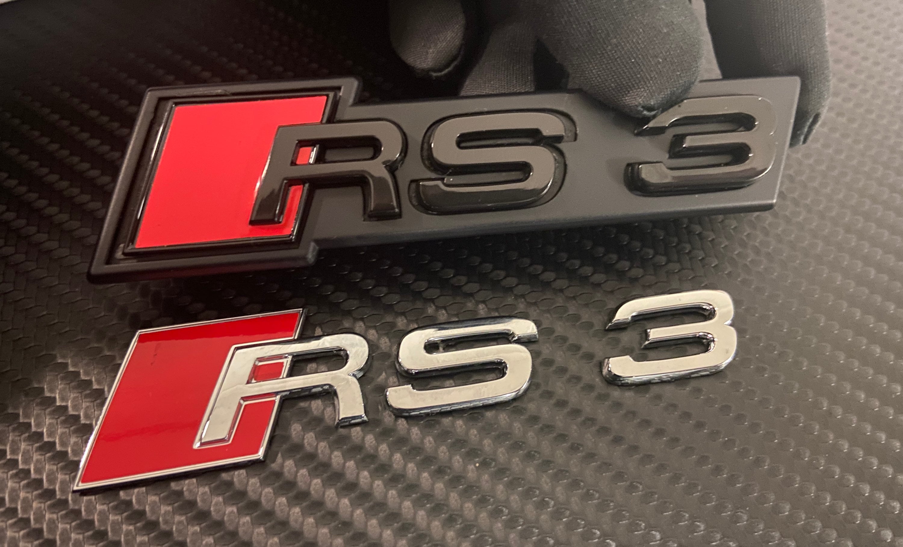 RS3 Gloss Black Full Badges Set Package for Audi RS3 8V - Etsy