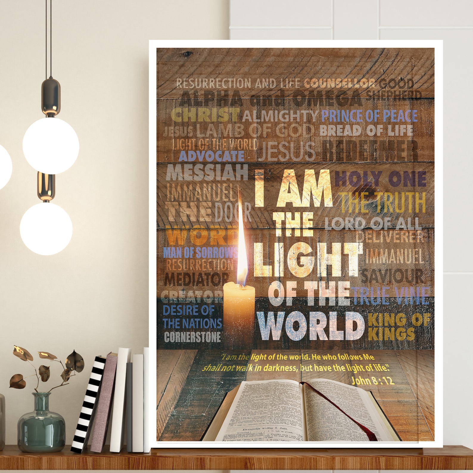 I Am the Light of the World Print - Jesus Bible Verse (digital Download ...