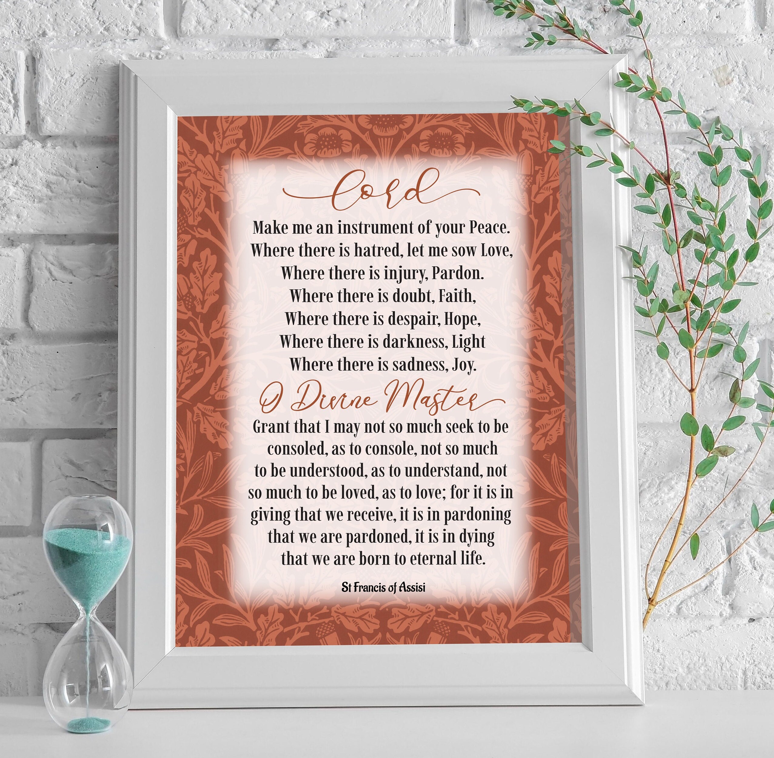 St Francis of Assisi Prayer Printable - Make Me an Instrument of Your ...