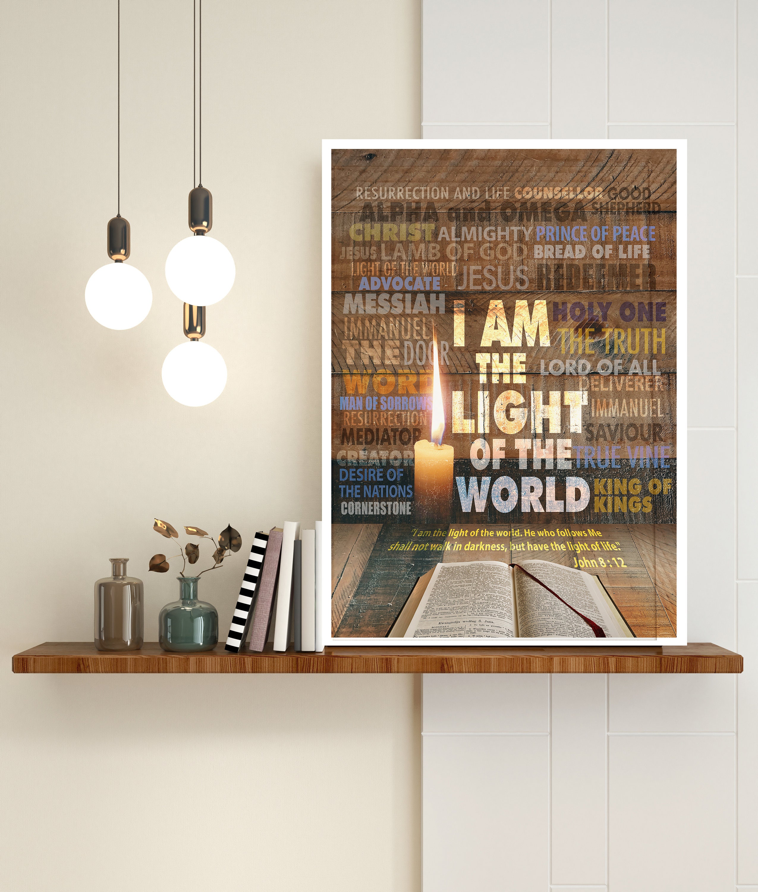 Statements of Jesus "i Am" Printables - I Am the Light, I Am the Way, I ...