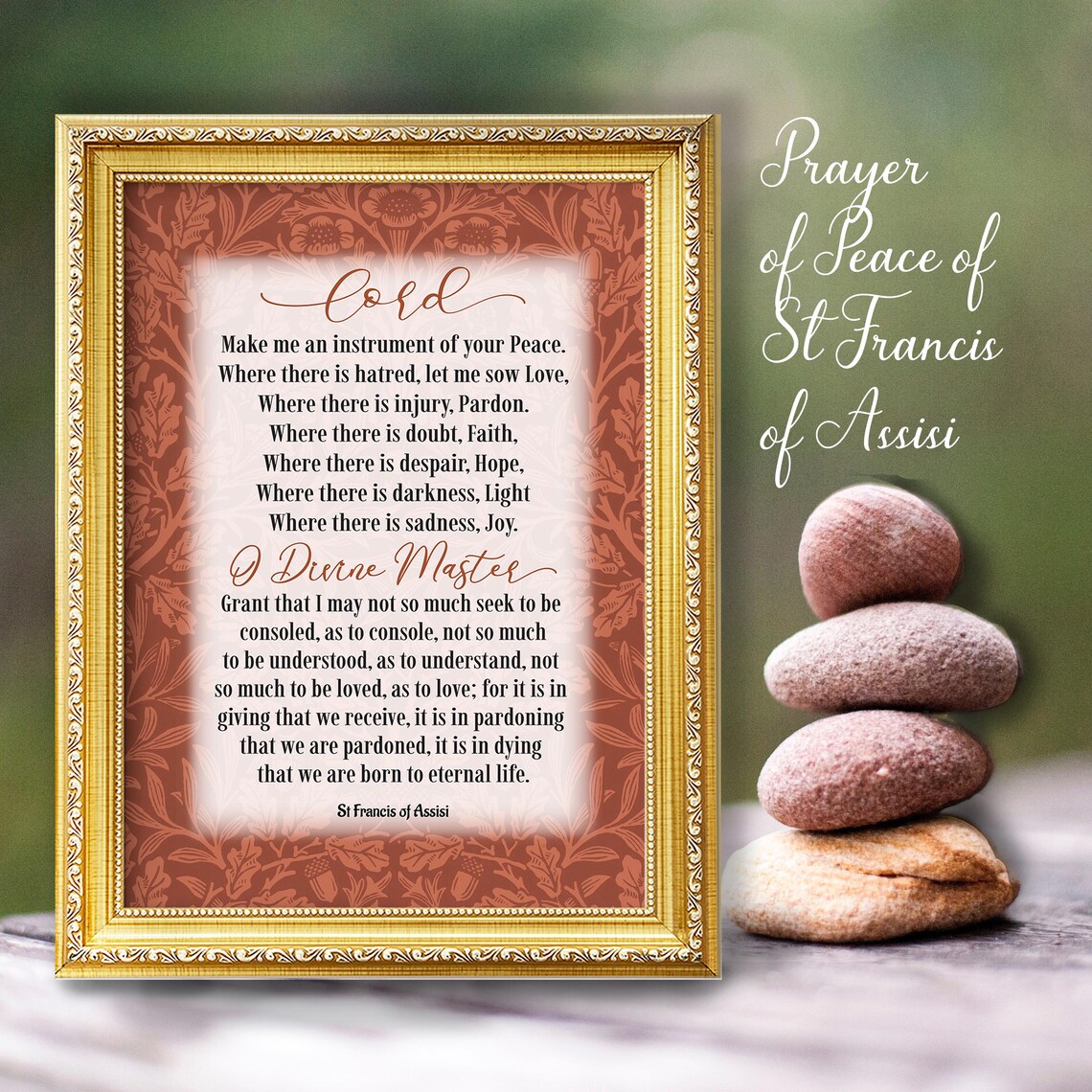 St Francis of Assisi Prayer Printable - Inspirational Home Decor - Make ...