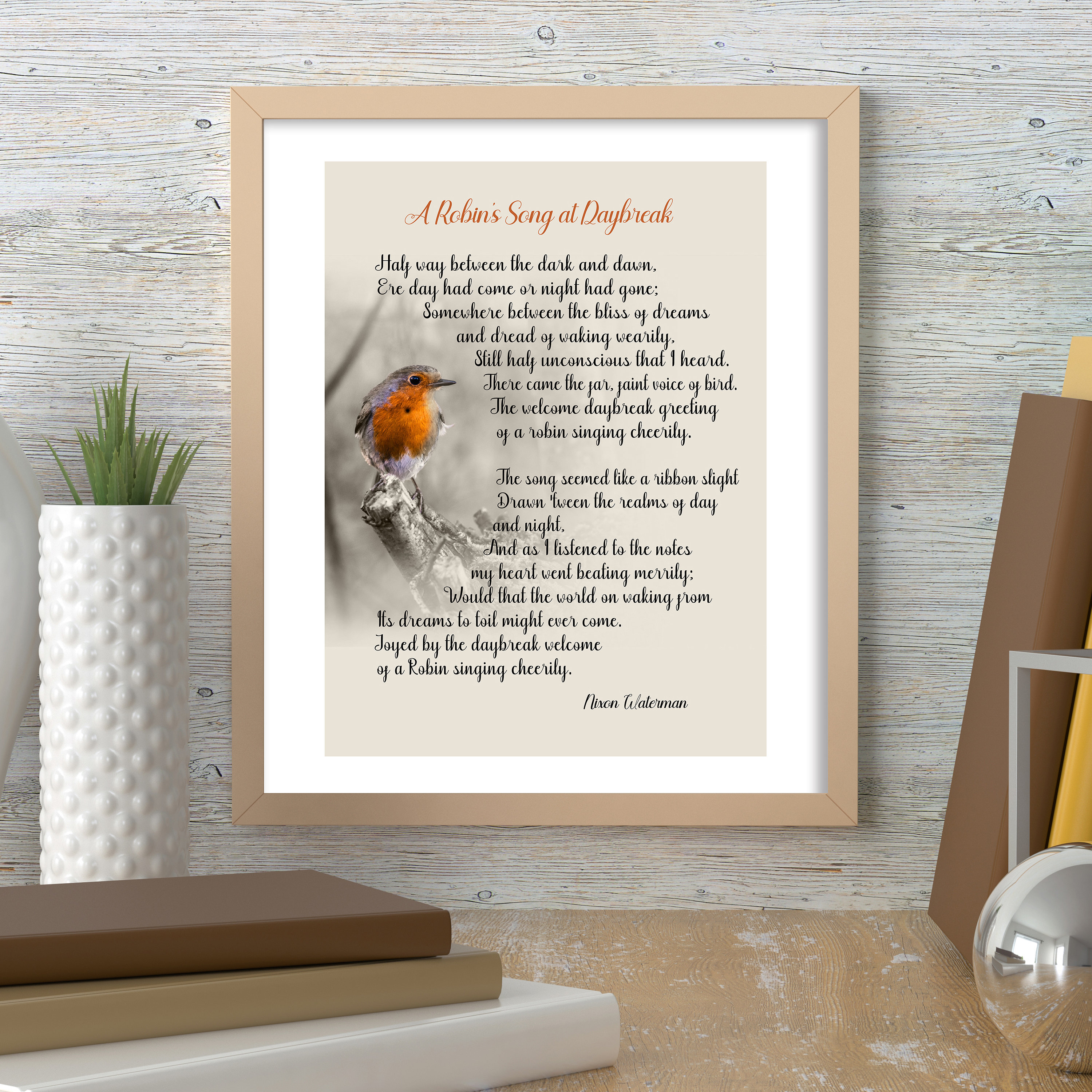 A Robin’s Song at Daybreak - Printable Poem of Nixon Waterman for Your ...