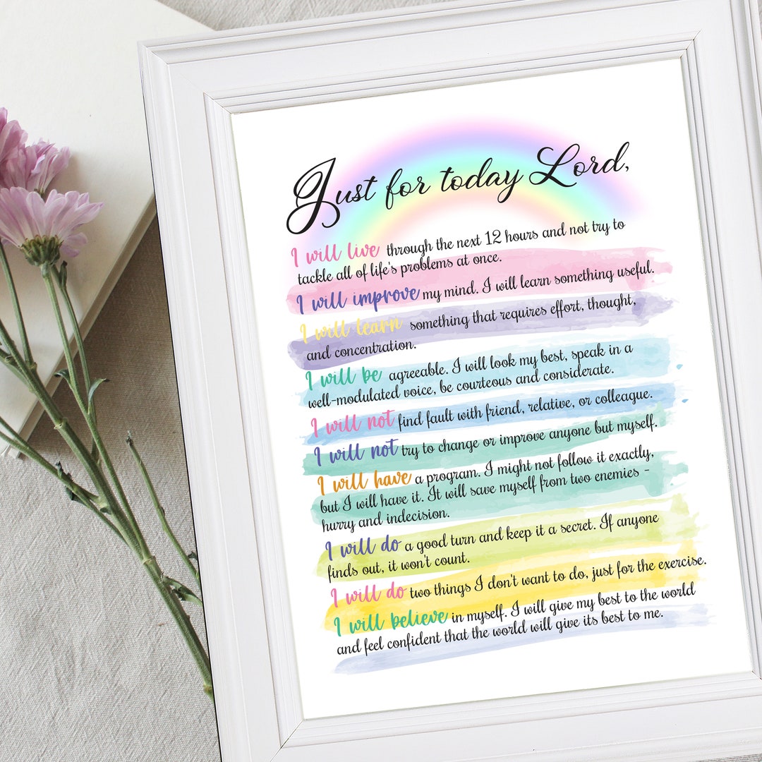 Just for Today, Lord Prayer- Guide for Living Everyday and Being ...