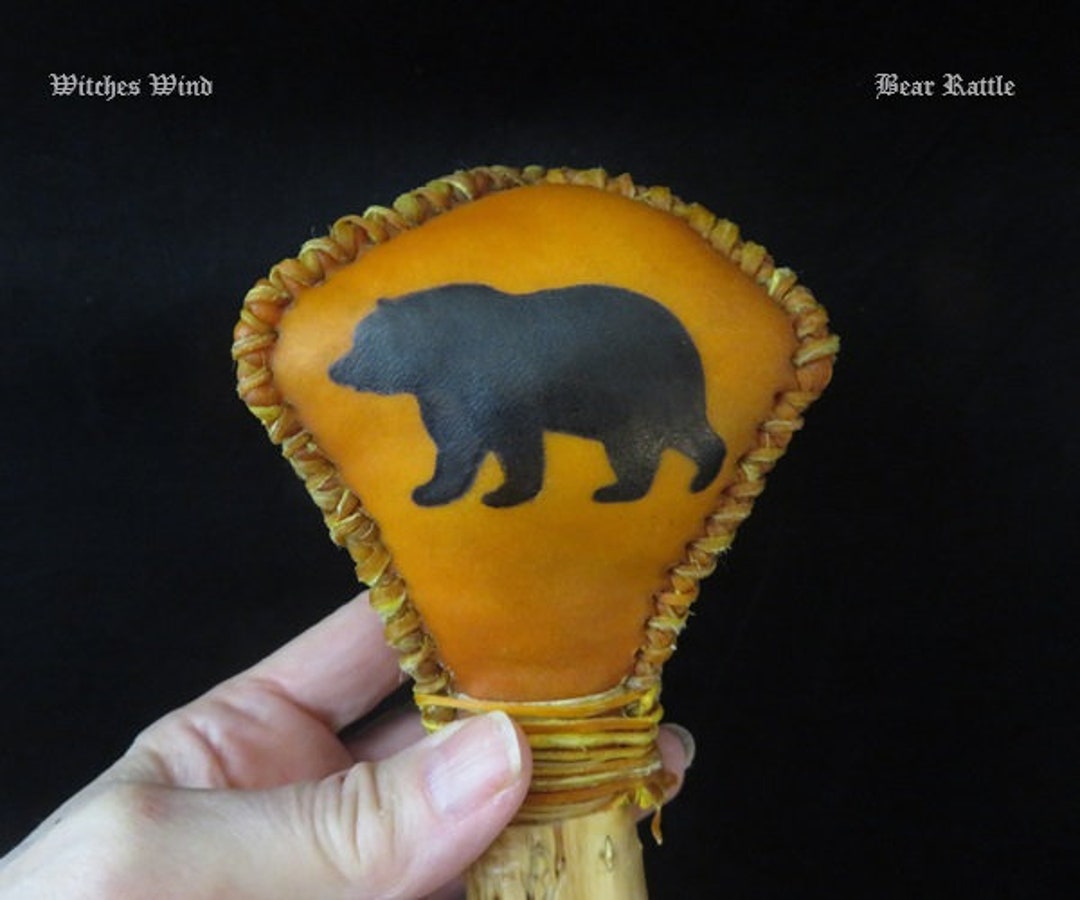 BEAR SPIRIT RATTLE ~ Healing Journey Rattle ~ Witch Rattle ~ Shamanic ...