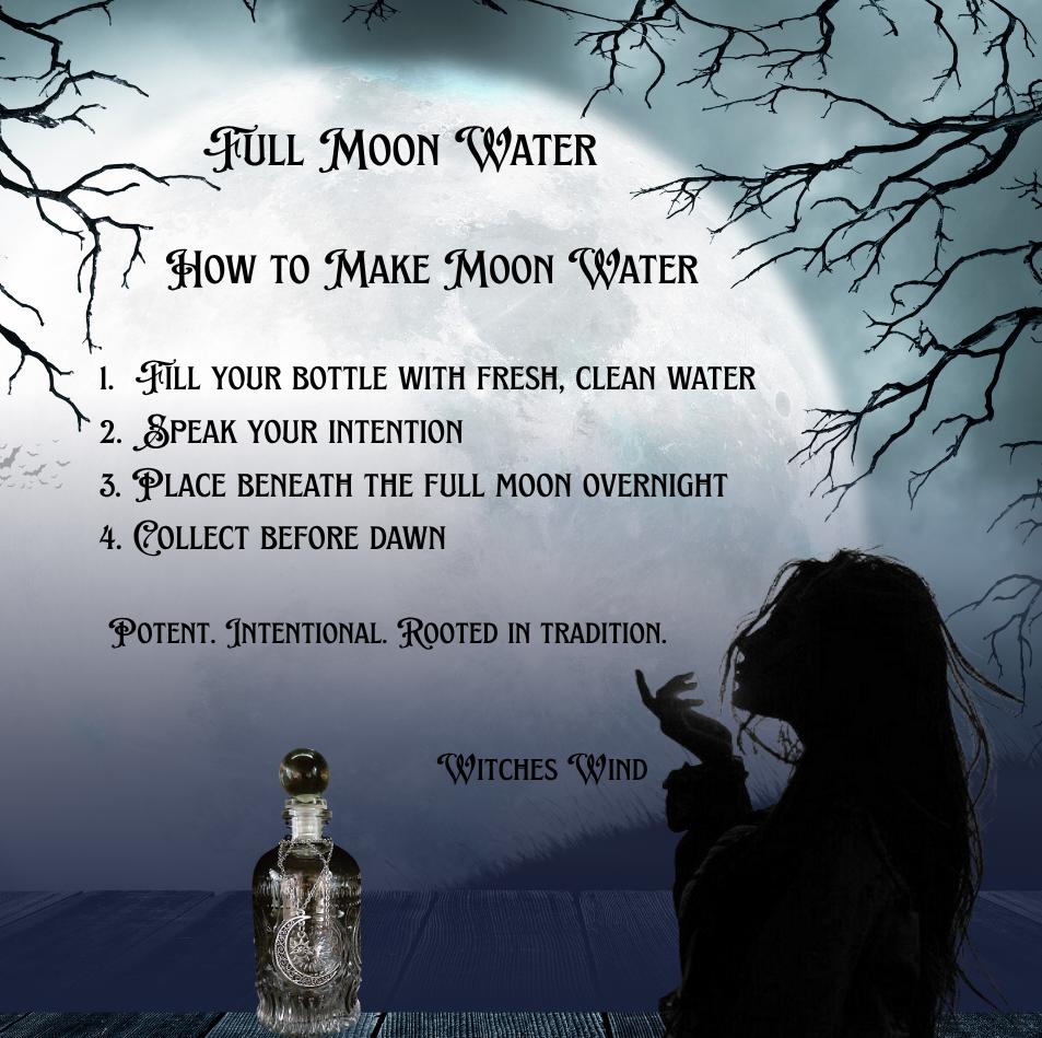 Moon Water Jar With Charm – Full Moon Ritual Vessel for Lunar Magic ...