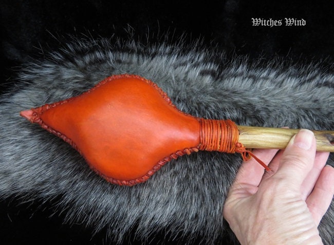 FIRE FLAME RATTLE ~ Ceremony Rattle ~ Journey Rattle ~ Deer Rattle ...