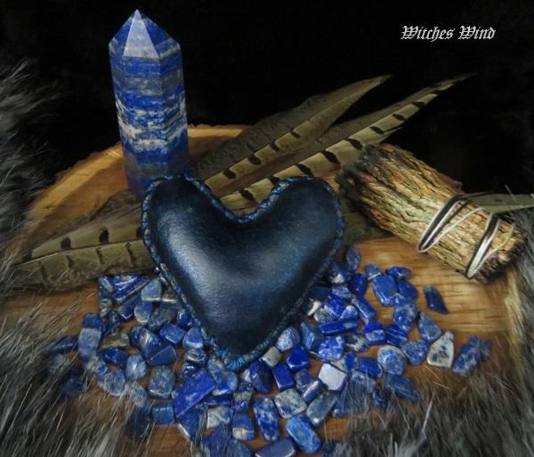 LAPIS LAZULI HEART Rattle ~ Handheld Palm Rattle ~ Healing Chakra ...