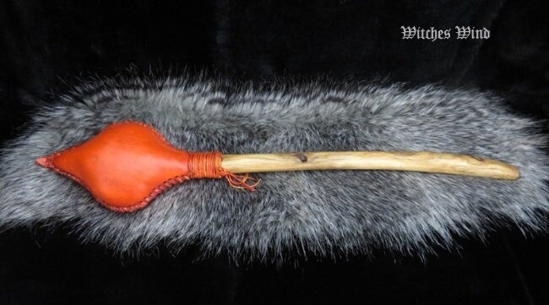 FIRE FLAME RATTLE ~ Ceremony Rattle ~ Journey Rattle ~ Deer Rattle ...