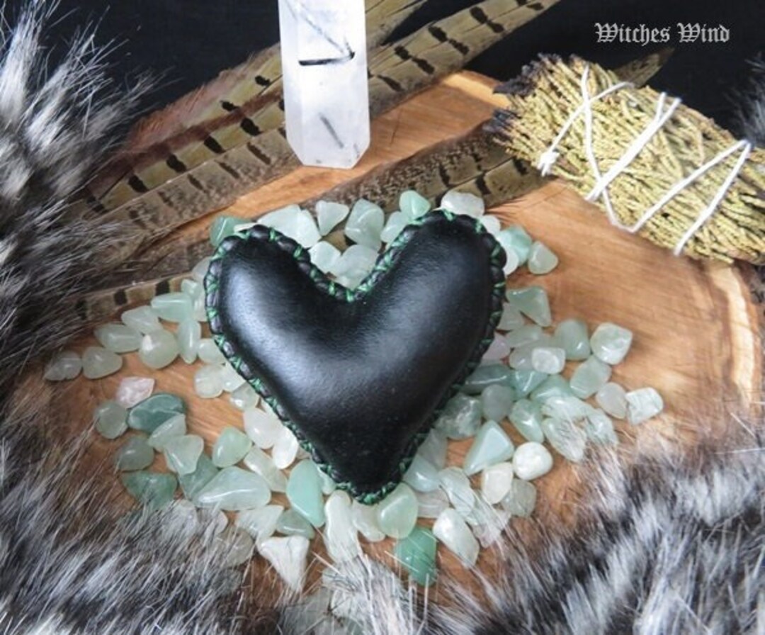 FOREST GREEN RATTLE With Green Aventurine Heart Rattle Deer Rattle Palm ...