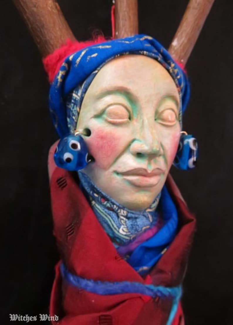 Handcrafted Shaman Spirit Doll: Crone Altar Art Doll - Etsy