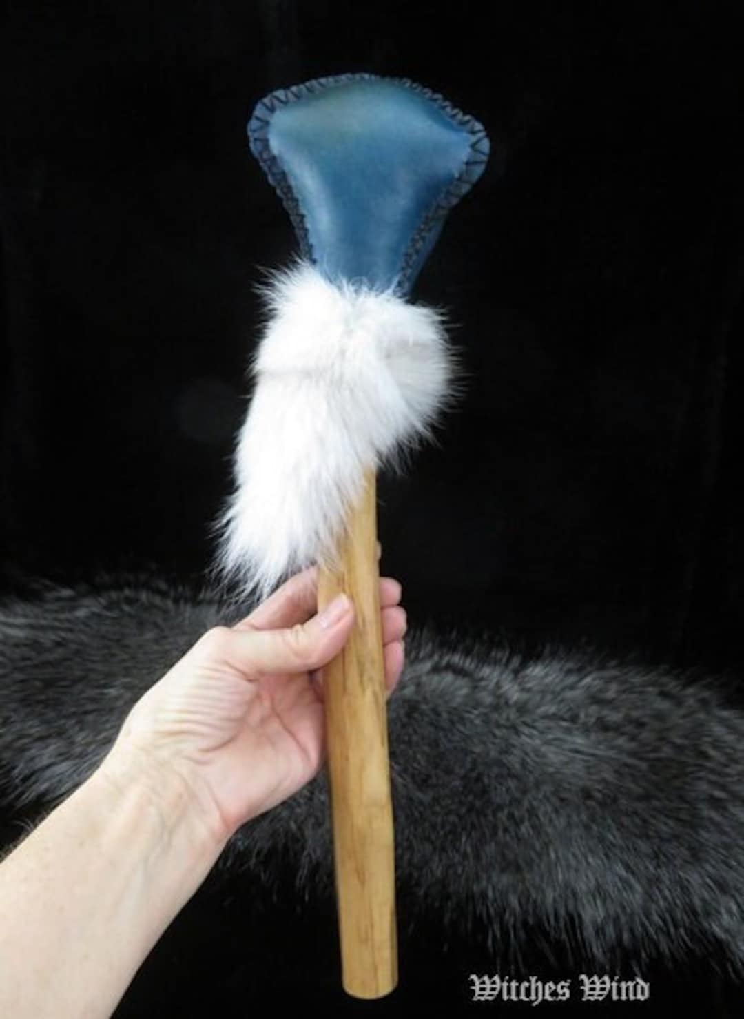 BLUE FOX RATTLE ~ Healing Journey Rattle ~ Witch Rattle ~ Shamanic ...