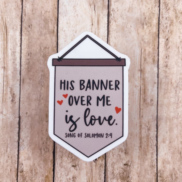 His Banner Over Me - Etsy