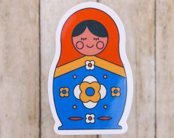 Russian Nesting Doll Matryoshka Vinyl Decal Sticker Laptop Car Truck ...