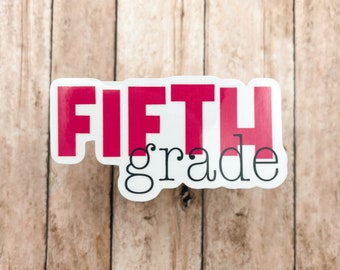 Fifth Grade Stickers - Etsy