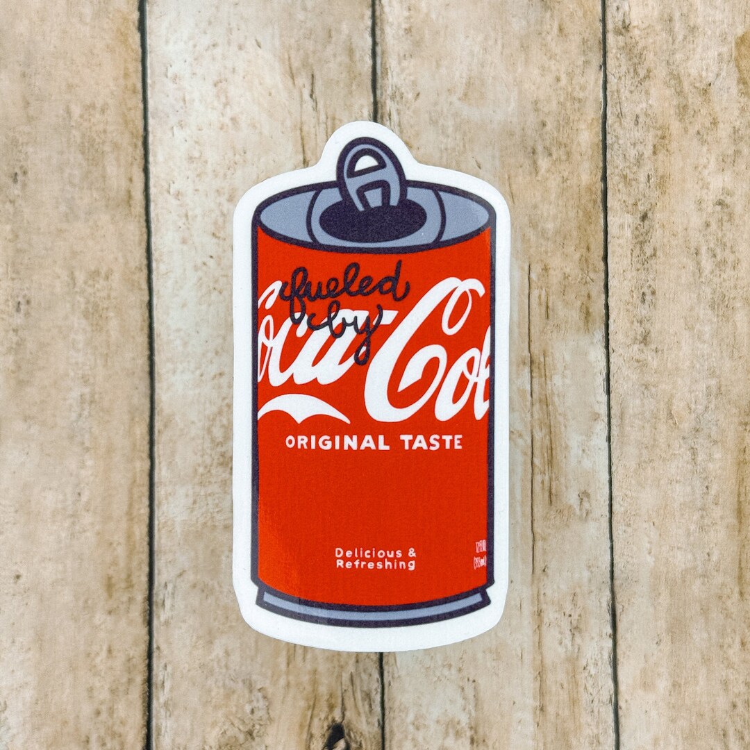 Fueled by Coca-cola Sticker, Coke Sticker - Etsy