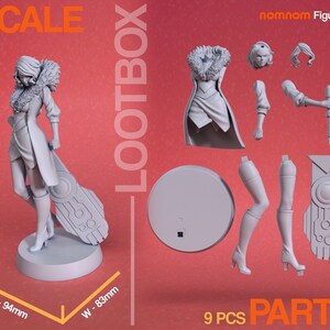 Red Figure Statue Transistor Figure DIY Raw Kit Gift for Her Gift for ...