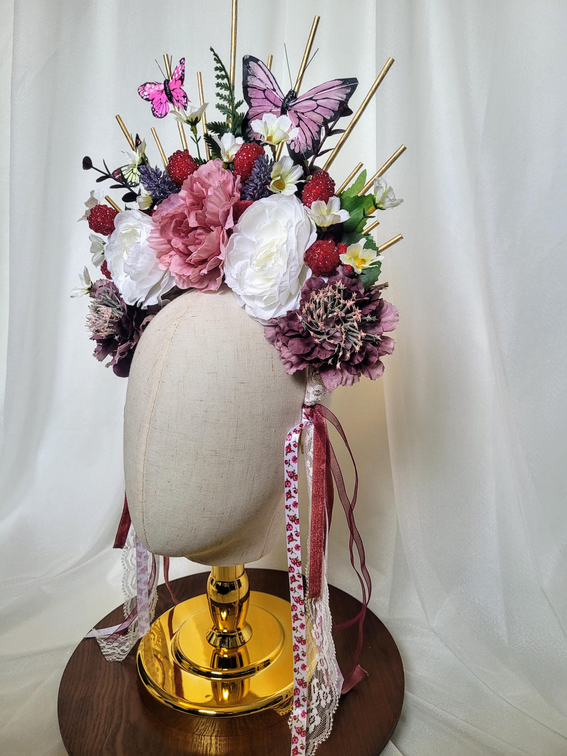 Halo Crown / Flower Crown / Greek Goddess / Spring Court / Butterfly ...