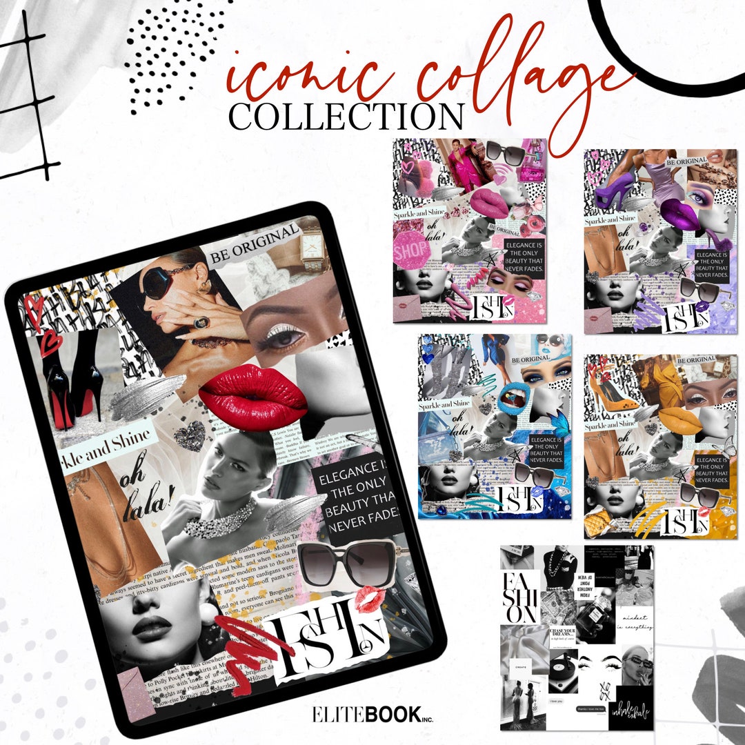 ICONIC COLLAGE COLLECTION by Elitebook Inc | iPad Screensavers, Digital ...