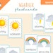 Spanish Weather Flashcards, Bilingual Learning (digital Download) - Etsy