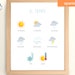 Spanish Weather Printable Poster, Spanish English Vocabulary ...