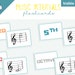 Piano Intervals Printable Flashcards, Treble Clef, Keyboard Music Notes ...